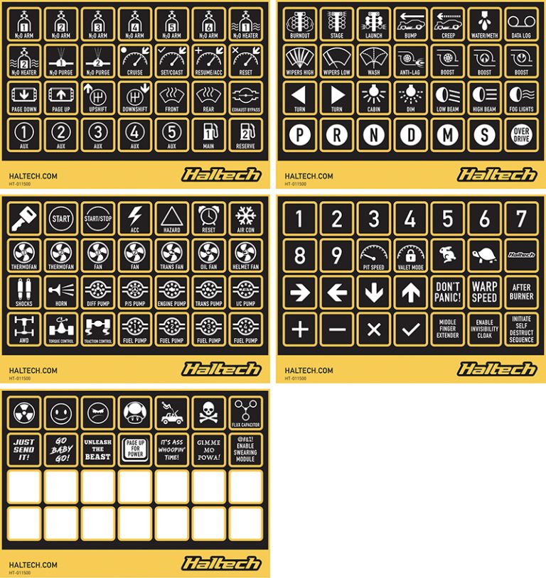 CAN Keypads for Elite ECUs - Haltech