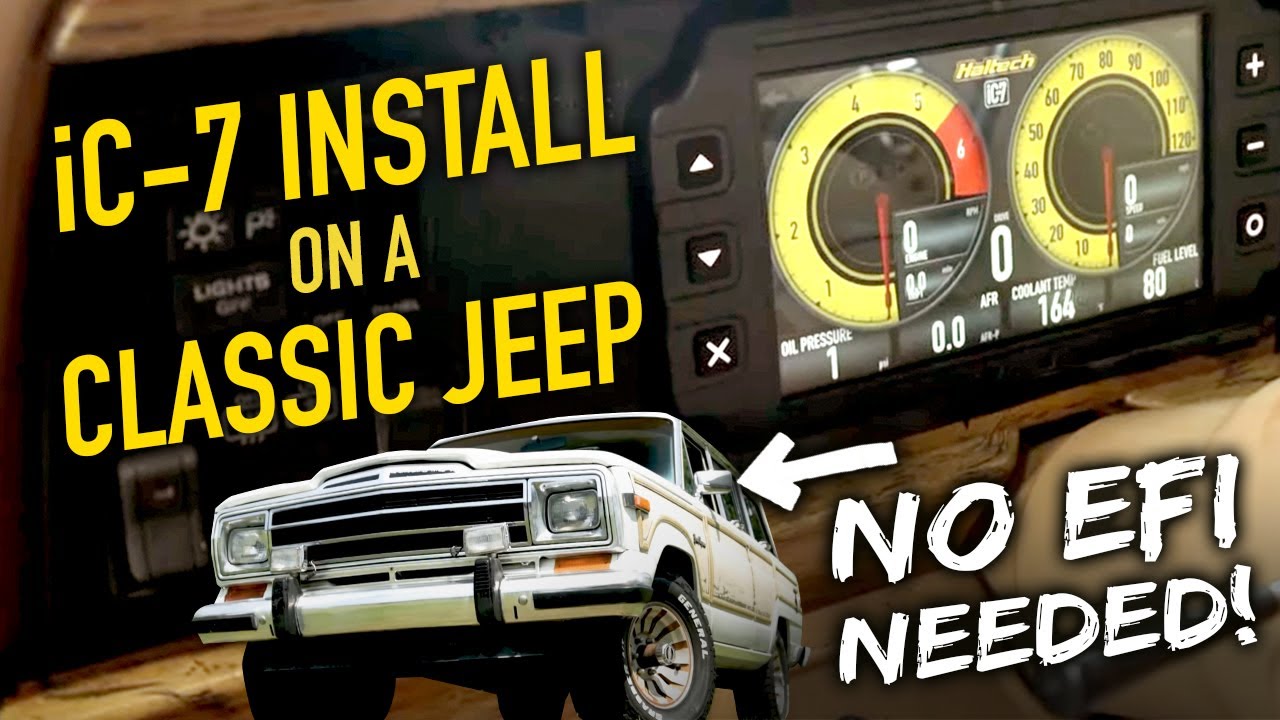 Installing a stand-alone iC-7 dash - Haltech