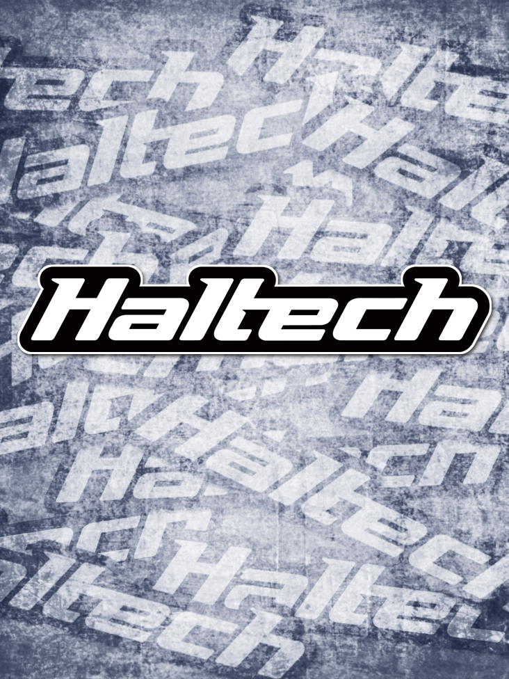 HT-300113 Haltech Logo Sticker Black and White - Haltech